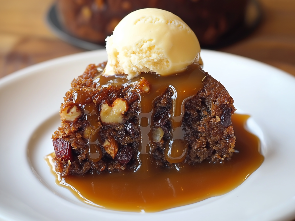 Irresistible Homemade Date Cake Recipe With Caramel Sauce