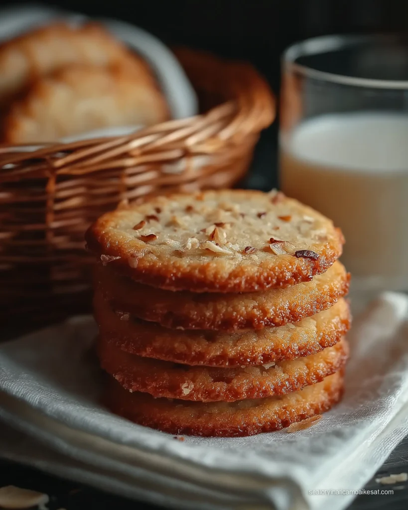 Crispy Almond Cookies Recipe - Wish-Cake.com