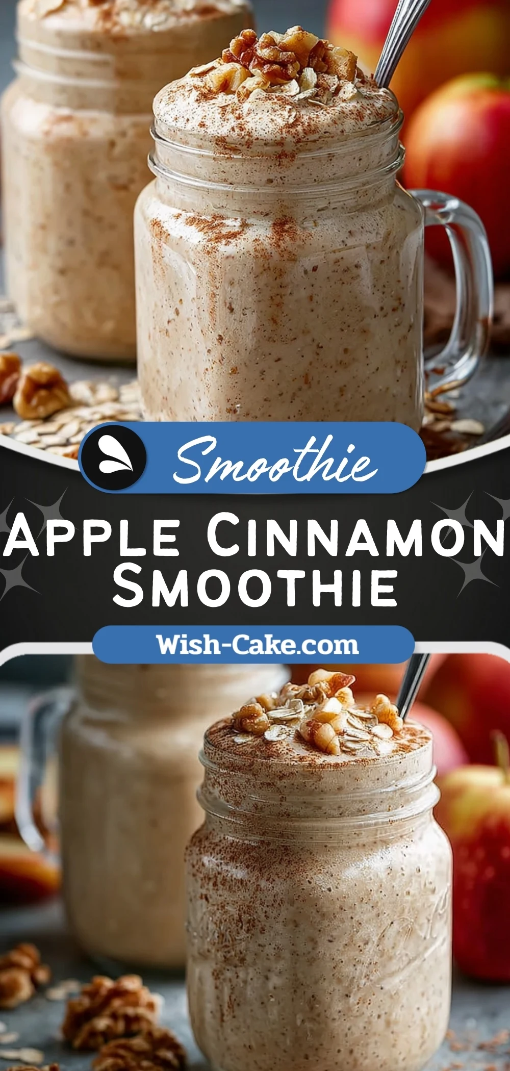 Banana Almond Butter Smoothie Badly Underrated Power Drink - Wish-Cake.com