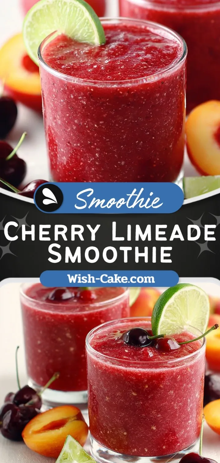 Cherry Limeade Smoothie Ultimate Refreshing Fix - Wish-Cake.com