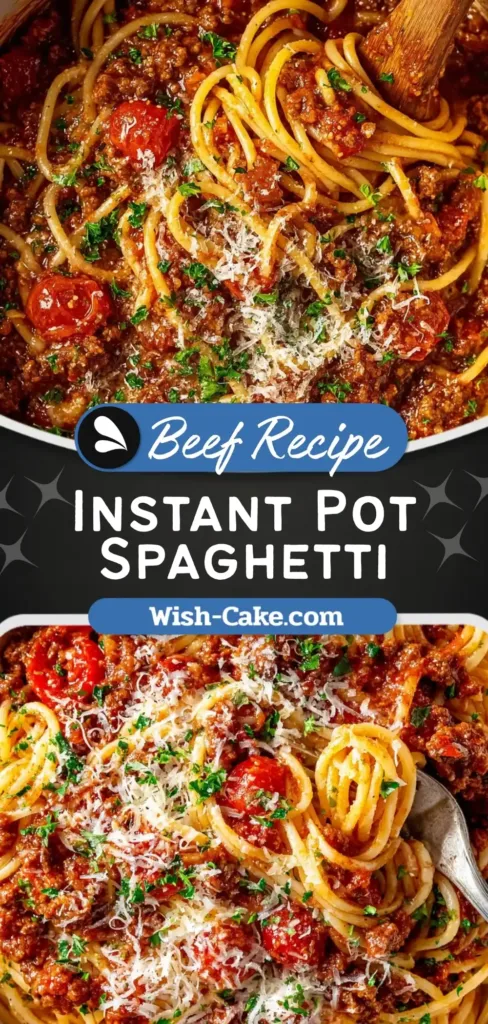 Instant Pot Spaghetti Easy Comfort - Wish-Cake.com