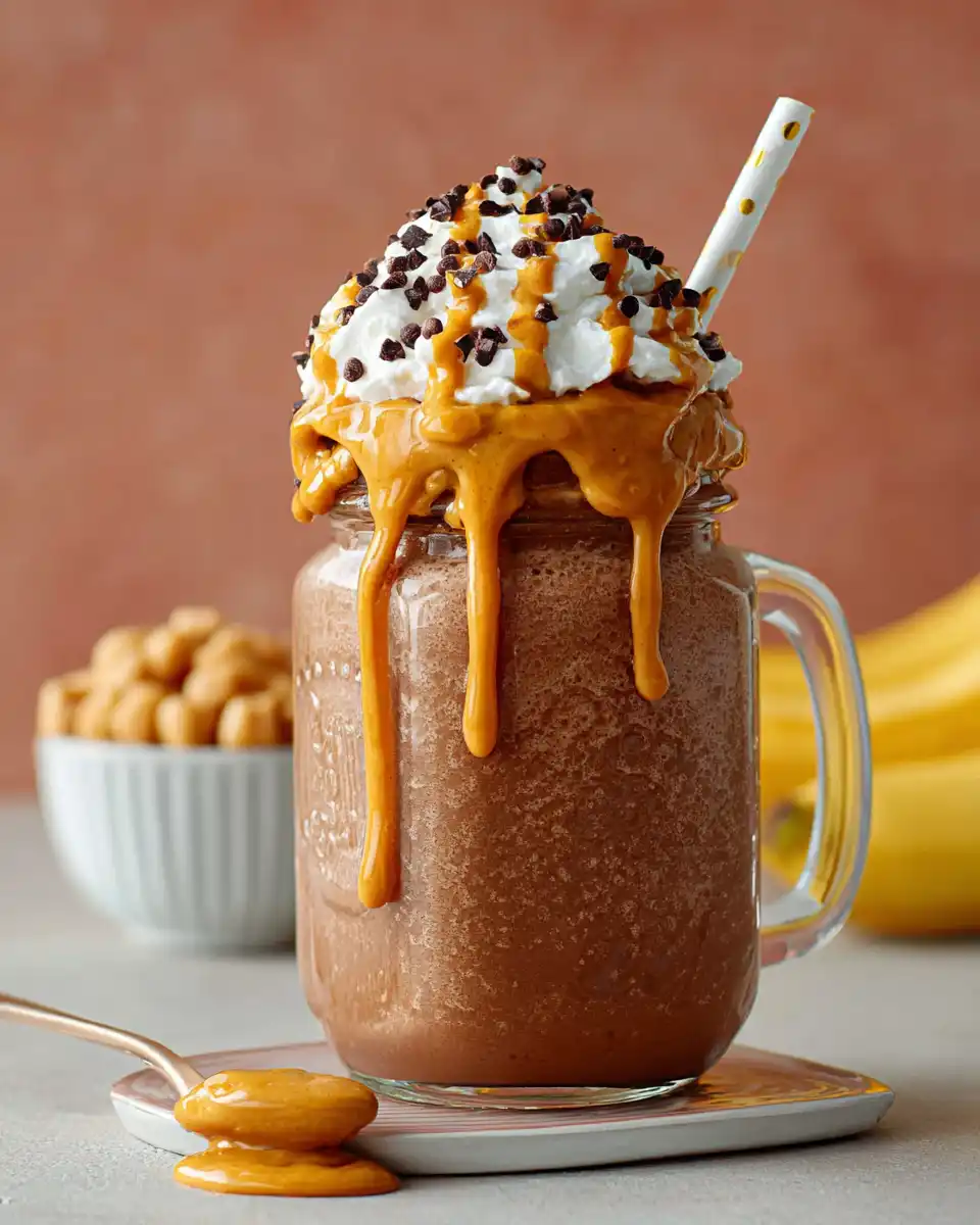 Peanut Butter Banana Chickpea Shake That Fills You Up - Wish-Cake.com
