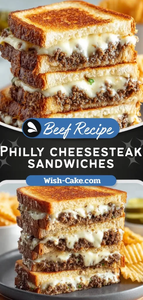 Easy Ground Beef Philly Cheesesteak Sandwiches That Never Disappoint ...