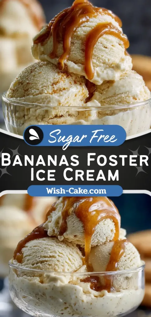 Healthy Bananas Foster Ice Cream Without Guilt - Wish-Cake.com